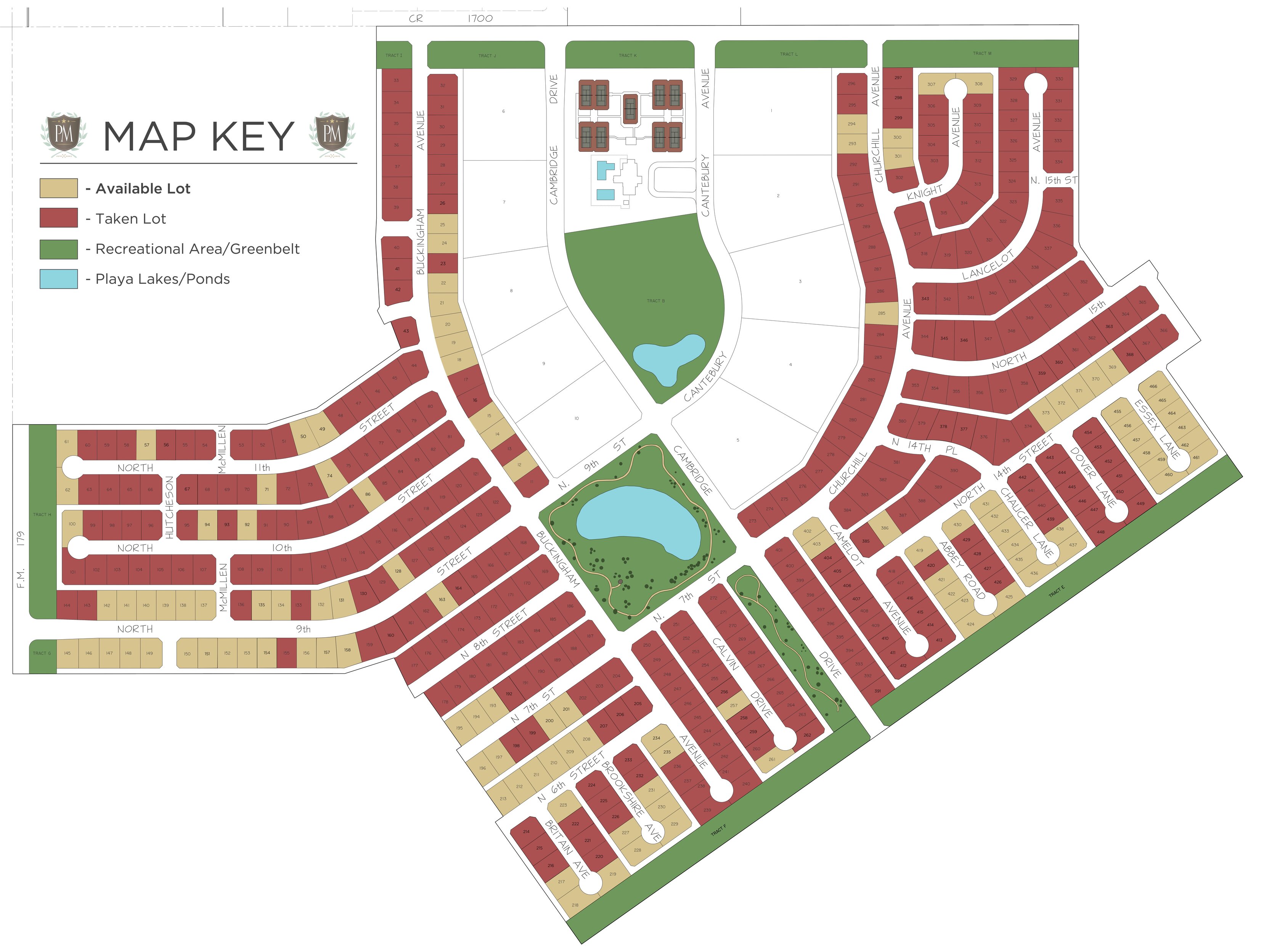 Plat Map – Preston Manor